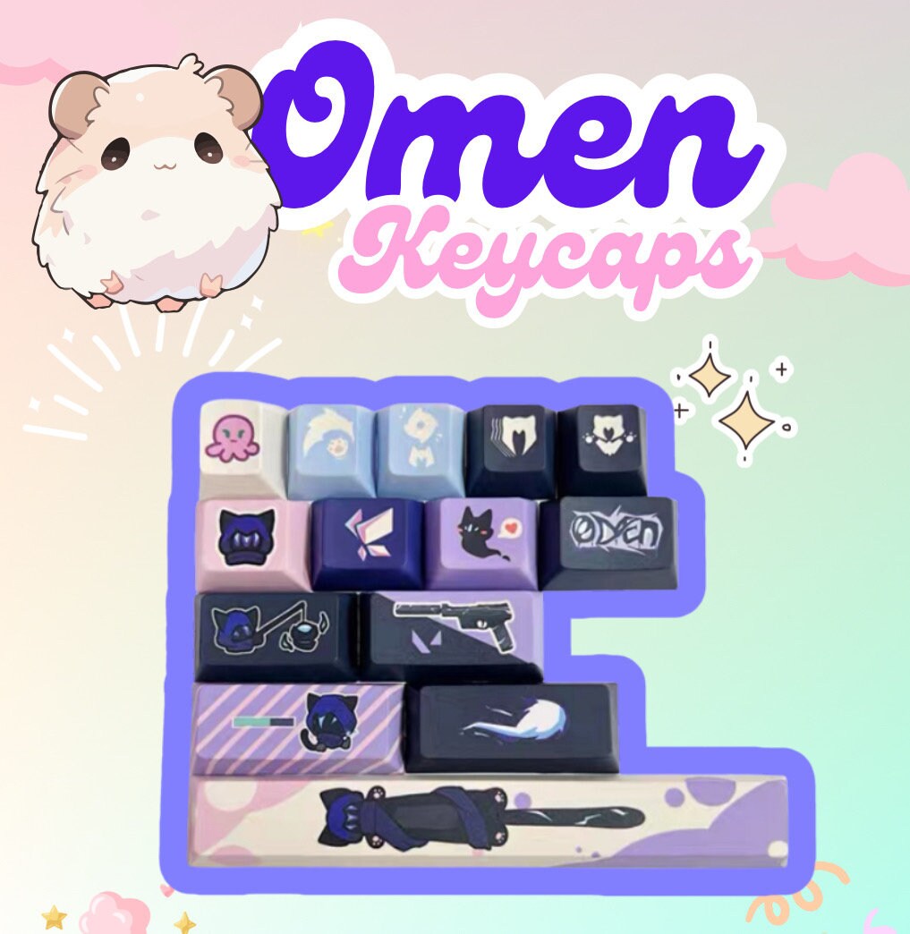 cute Kawaii omen valorant keycaps - Val Collections – Valcollections